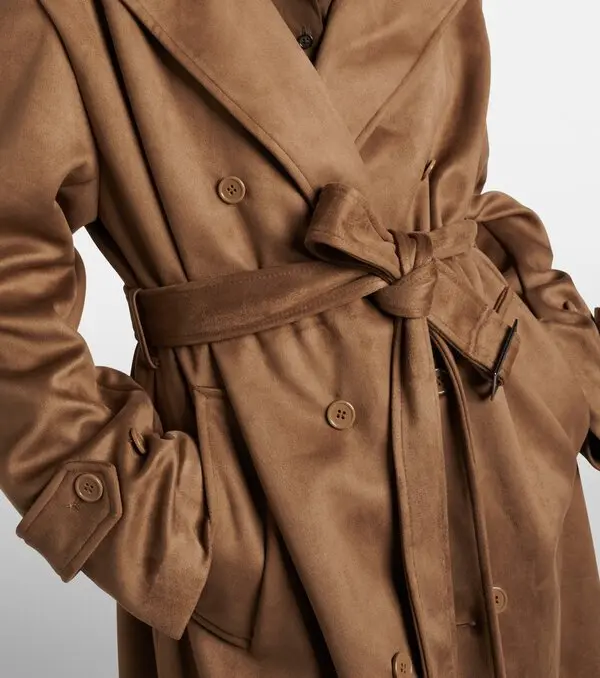 THE FRANKIE SHOP Pembroke Trench Coat - Brown