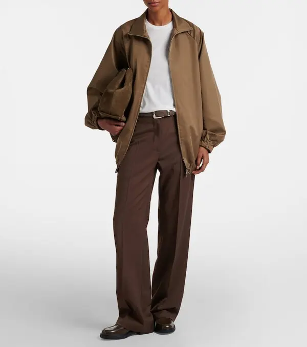 THE FRANKIE SHOP Baxter Oversized Blouson - Brown