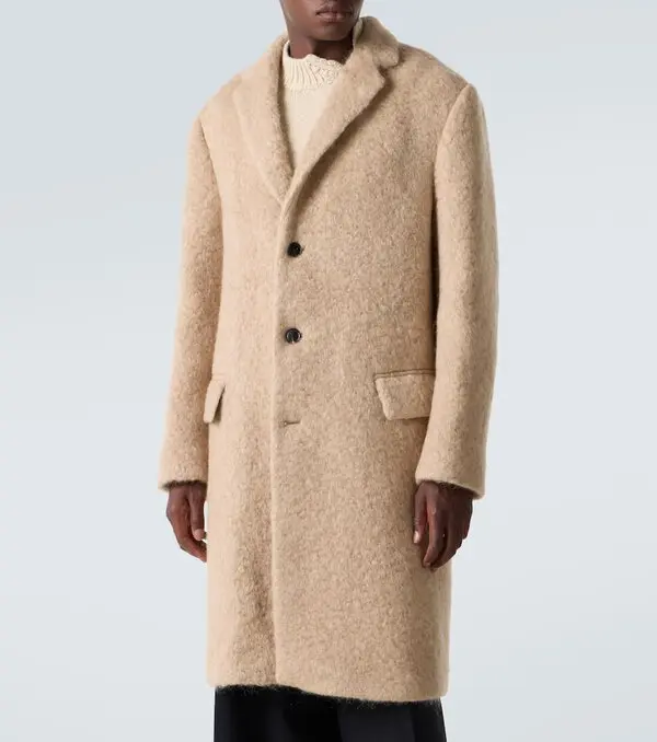 Dries Van Noten Mohair And Wool Coat