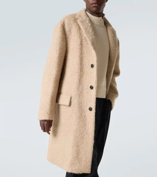 Dries Van Noten Mohair And Wool Coat