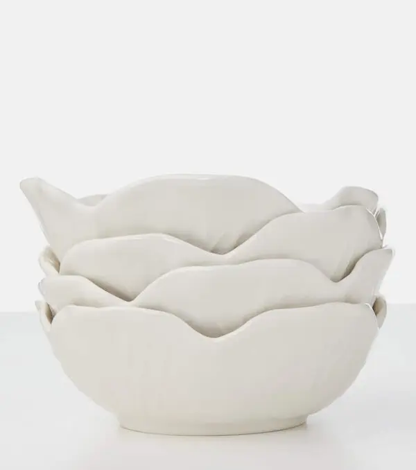 BORDALLO PINHEIRO Cabbage Set Of 4 Ceramic Bowls