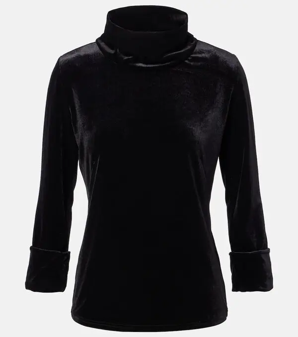 Dorothee Schumacher Velvet Turtleneck Top