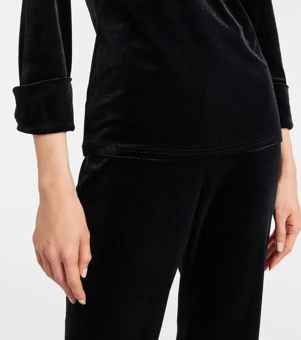 Dorothee Schumacher Velvet Turtleneck Top