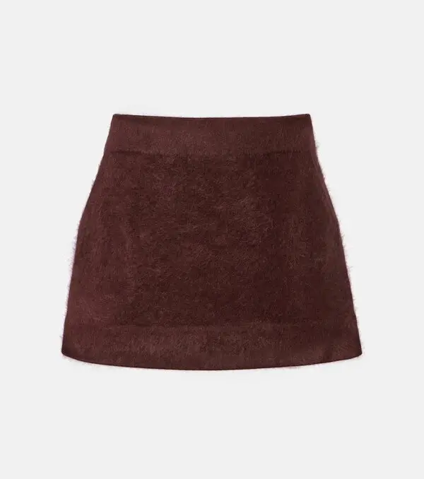 Dorothee Schumacher Wool-cashmere Blend Miniskirt - Brown