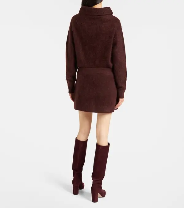 Dorothee Schumacher Wool-cashmere Blend Miniskirt - Brown