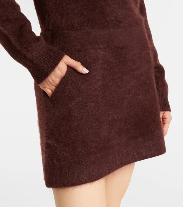 Dorothee Schumacher Wool-cashmere Blend Miniskirt - Brown