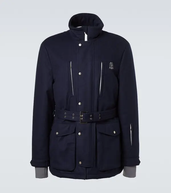 Brunello Cucinelli Wool Ski Jacket - Blue