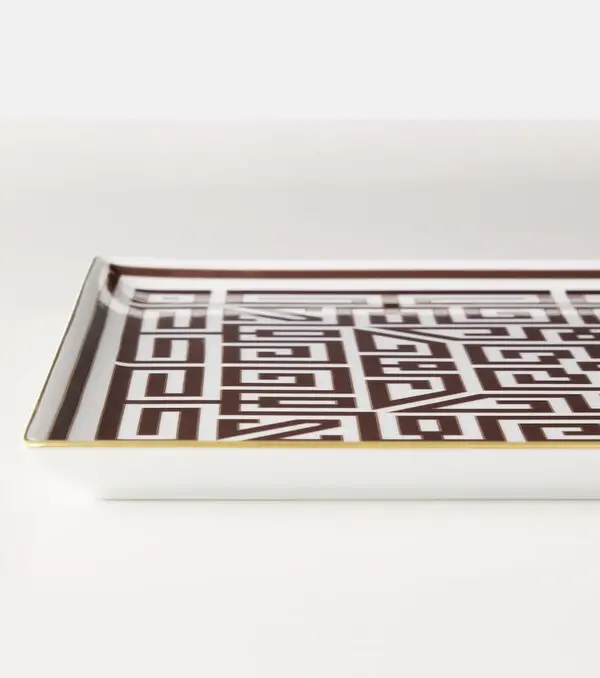 GINORI 1735 Labirinto Porcelain Centerpiece - Brown