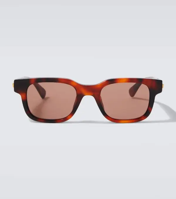 Bottega Veneta Square Frame Sunglasses - Red
