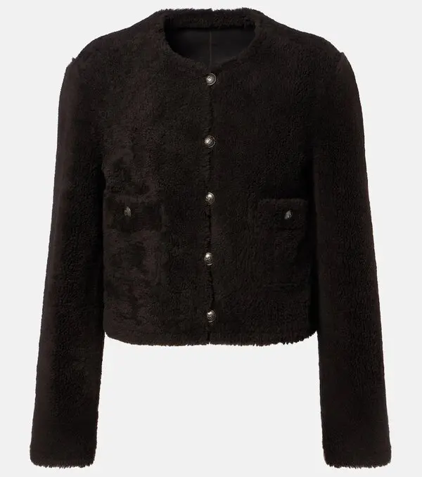 Dorothee Schumacher Soft Touch Cropped Leather Jacket - Brown