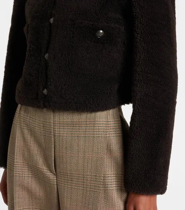 Dorothee Schumacher Soft Touch Cropped Leather Jacket