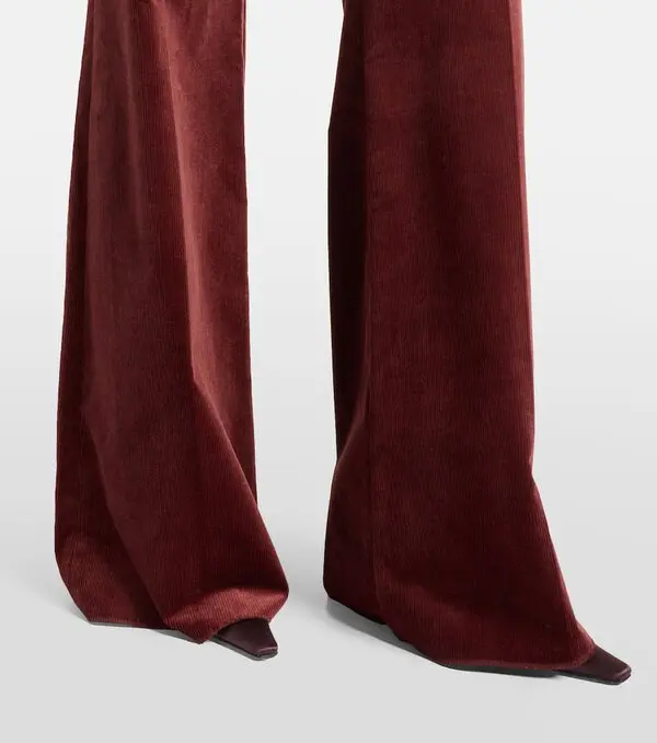 Dorothee Schumacher Twisted Structure Corduroy Flared Trousers