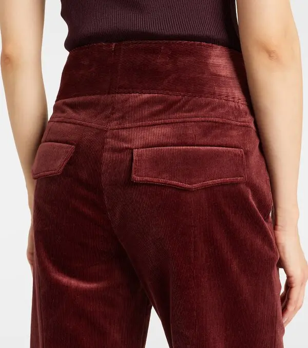 Dorothee Schumacher Twisted Structure Corduroy Flared Trousers