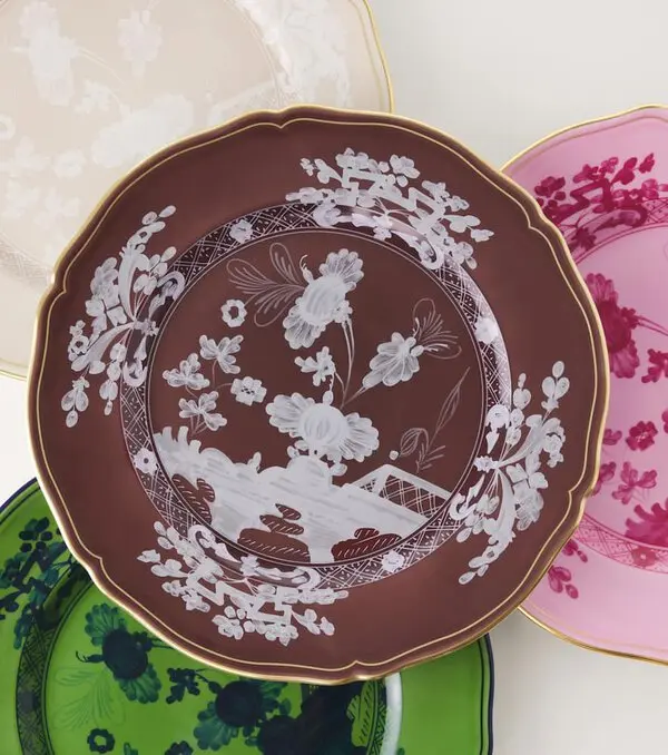 GINORI 1735 Oriente Italiano Porcelain Charger Plate - Brown