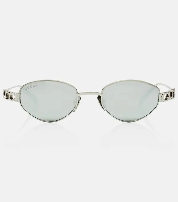 Gucci Oval Sunglasses - Silver