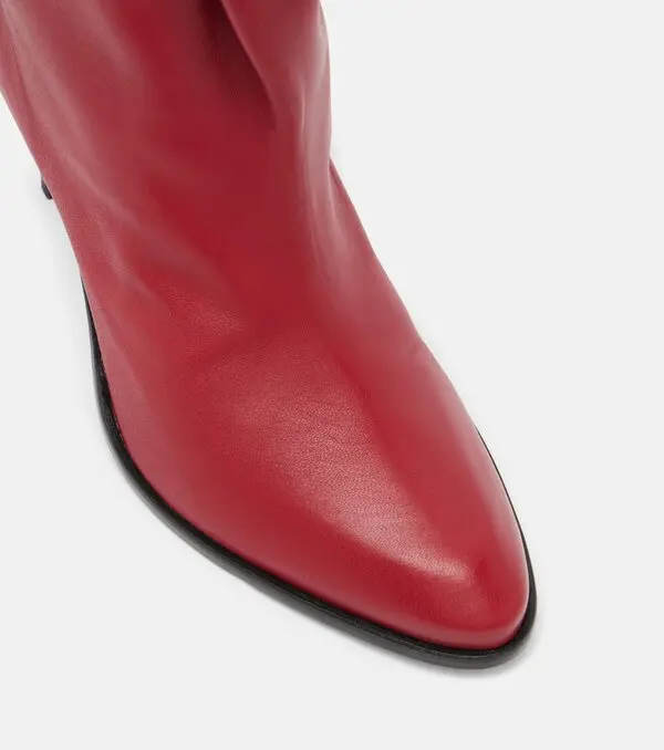 Isabel Marant Étoile Lolya 90 Leather Ankle Boots - Red