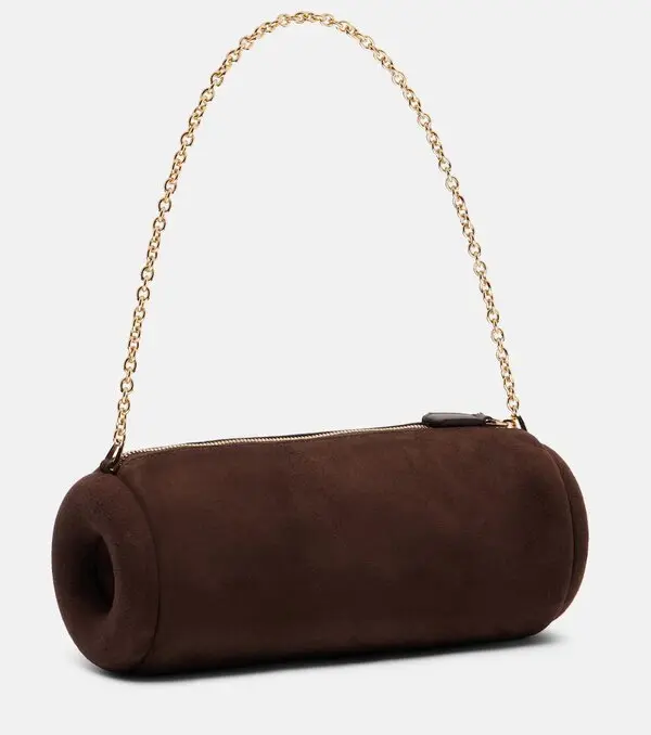 AQUAZZURA Mini Suede Shoulder Bag