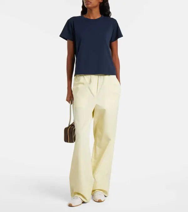 LESET Margo Cotton Jersey T-shirt - Blue