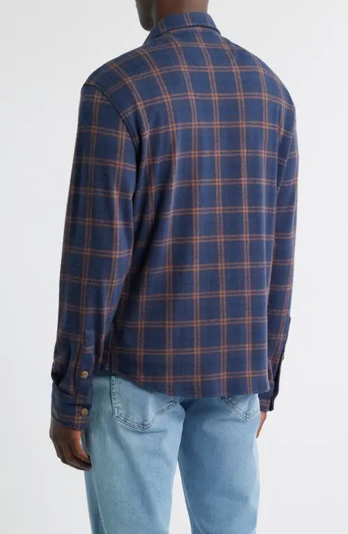 Johnnie-o Judah Check Button-up Flannel Overshirt