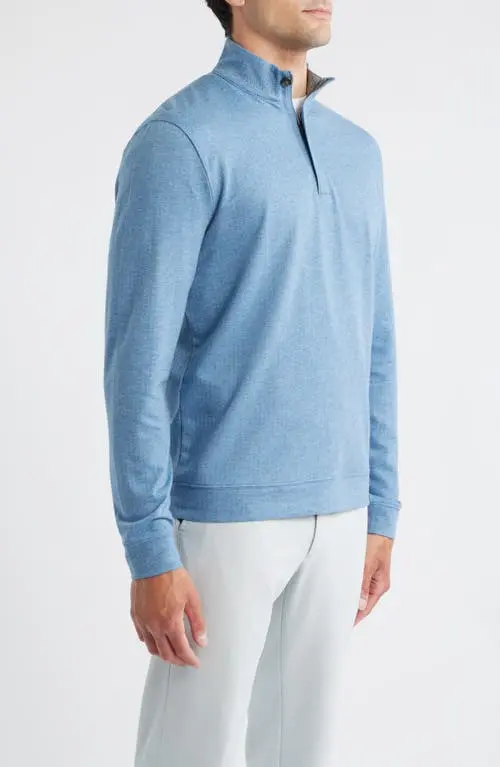 Johnnie-o Rubin Herringbone Quarter Zip - Maliblu