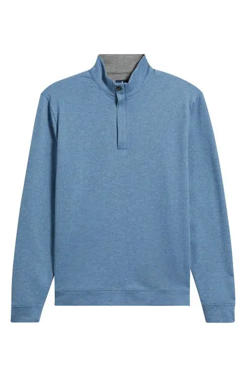 Johnnie-o Rubin Herringbone Quarter Zip - Maliblu