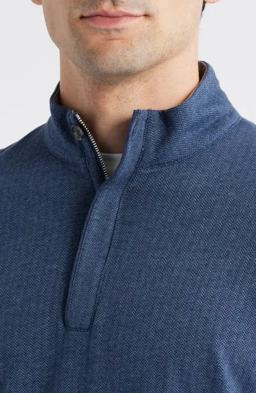 Johnnie-o Rubin Herringbone Quarter Zip