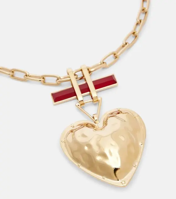 La DoubleJ Beating Heart Pendant Necklace
