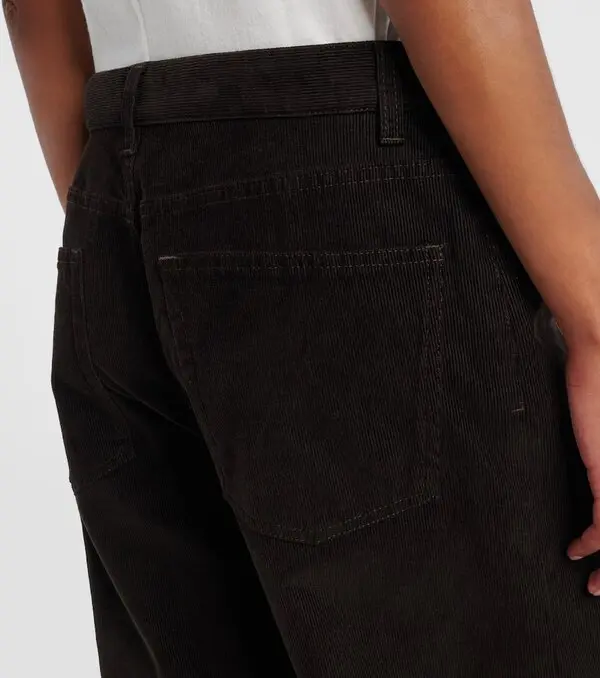 THE ROW Eglitta Cotton Corduroy Straight Pants - Brown