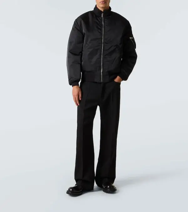 Rick Owens Logo Bomber Jacket