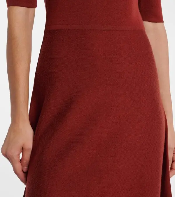 Gabriela Hearst Wool, Cashmere, And Silk Maxi Dress - Red