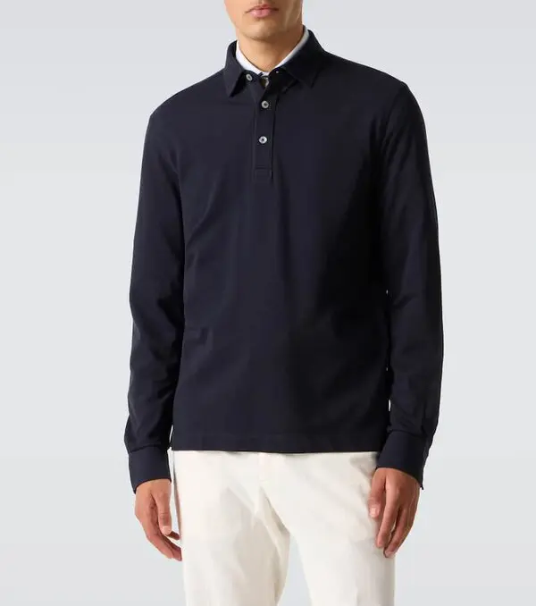 Zegna Cotton Piqué Polo Sweater