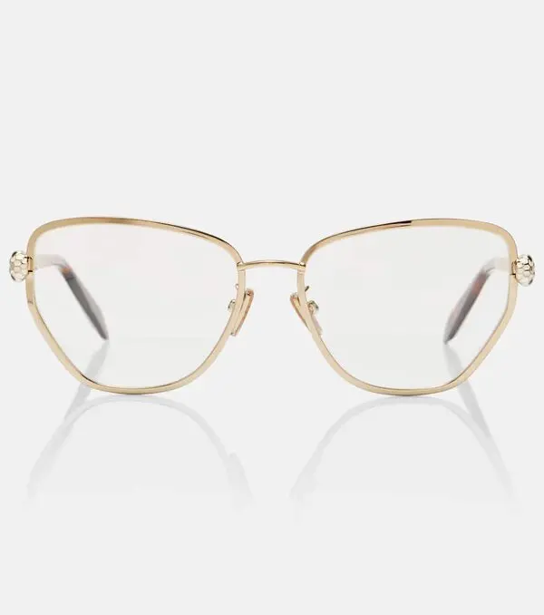 BVLGARI Serpenti Forever Cat-eye Eyeglasses - Gold