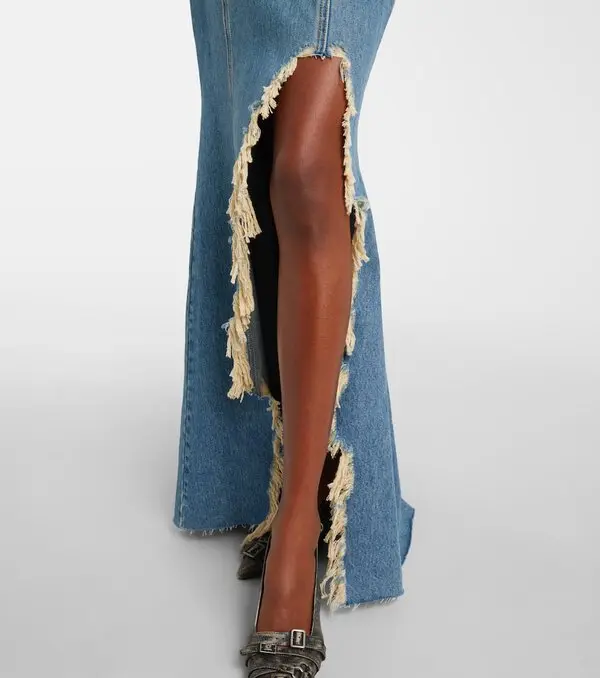 Blumarine Denim Maxi Dress