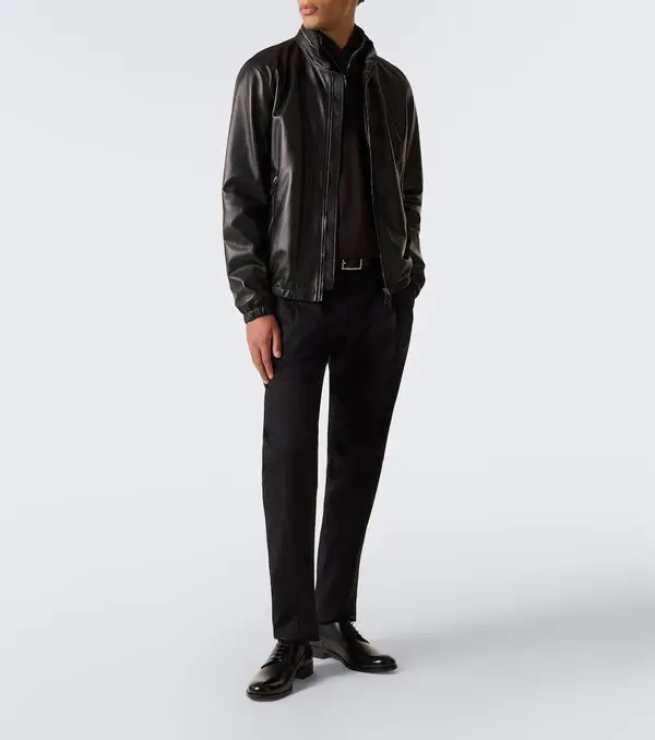 Giorgio Armani Leather Derby Shoes