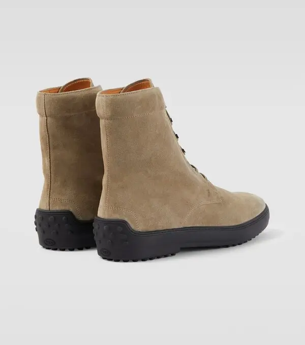TOD'S Suede Combat Boots