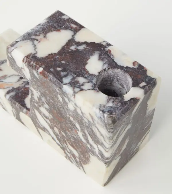 101 COPENHAGEN Brick Marble Candle Holder