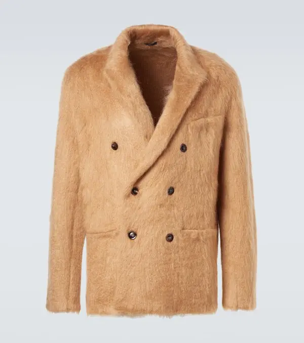 TOM FORD Cashmere, Mohair, And Silk Blazer - Beige