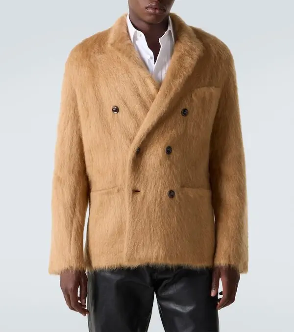 TOM FORD Cashmere, Mohair, And Silk Blazer - Beige