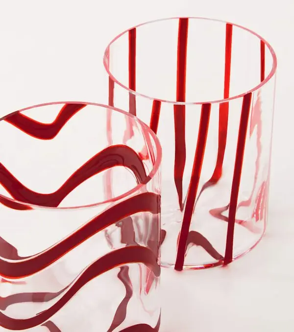 NASONMORETTI Cyrus Set Of 2 Glass Tumblers