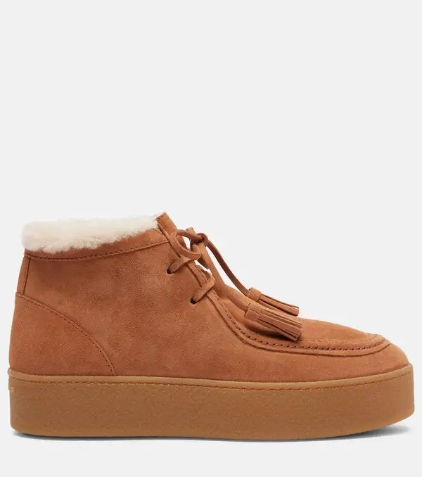 Hogan H681 Suede Platform Desert Boots