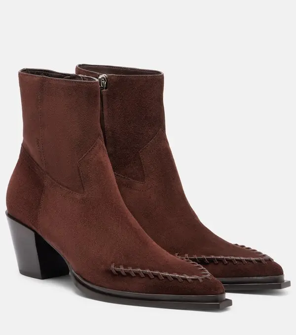 JIMMY CHOO Cece 60 Suede Ankle Boots - Brown