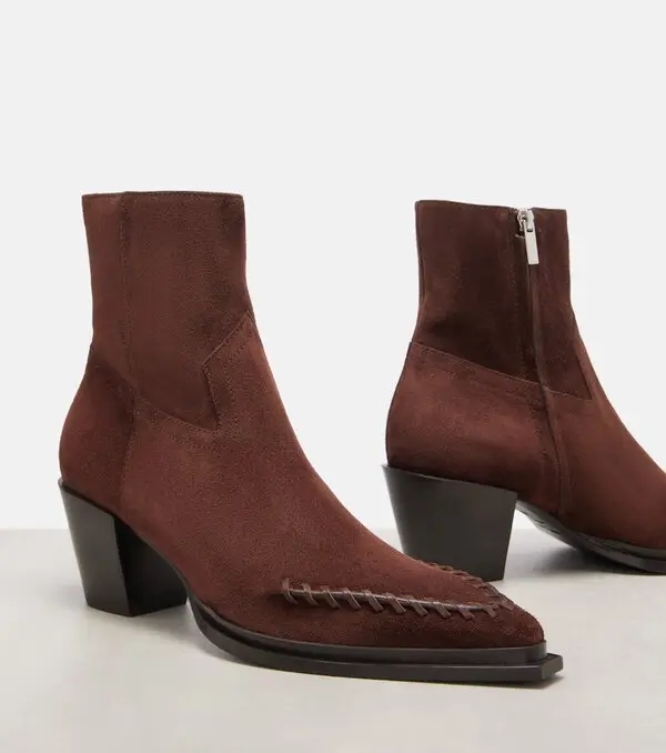 JIMMY CHOO Cece 60 Suede Ankle Boots - Brown