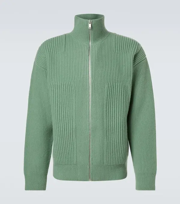 JIL SANDER Wool Zip-up Cardigan