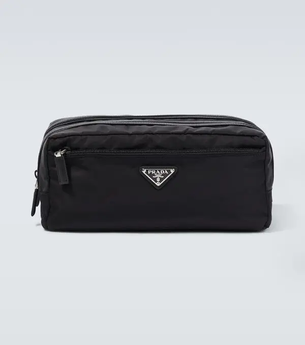 Prada Re-nylon Leather-trimmed Travel Bag - Black