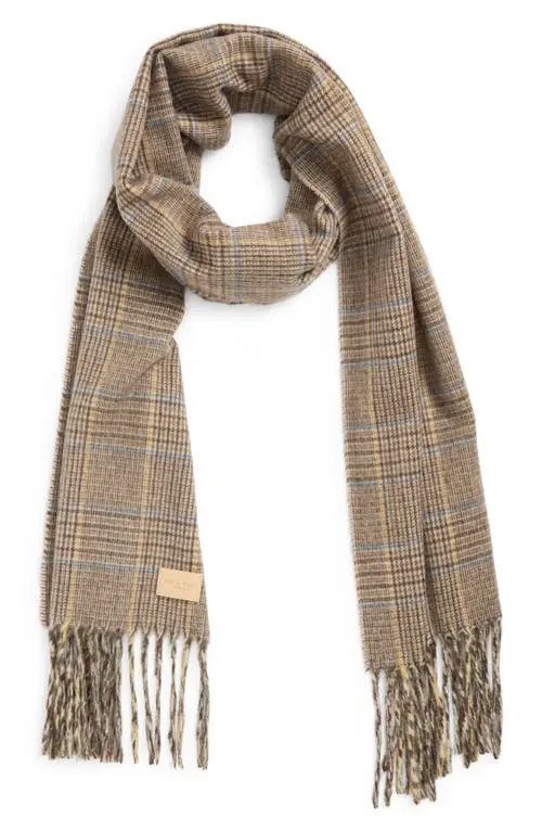 Rag & Bone Mila Recycled Cashmere Blend Scarf - Beige Multi