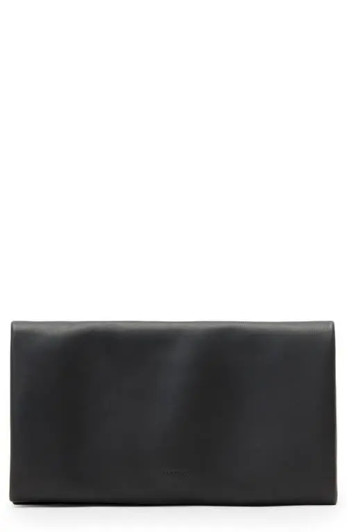 ALLSAINTS Harluna Leather Clutch - Black
