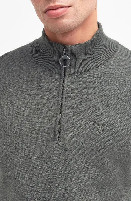 Barbour Cotton Quarter Zip Sweater
