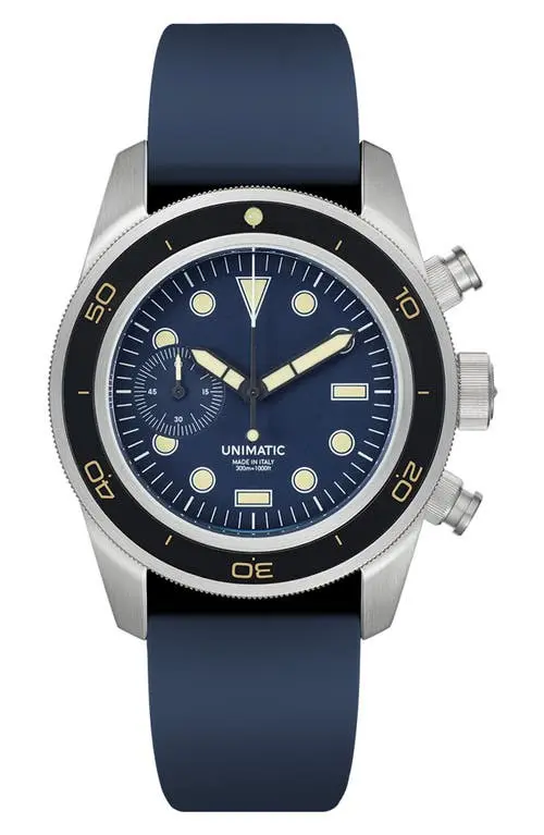UNIMATIC Diving Heritage Chronograph Diving Watch - Blue