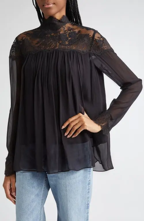 Zimmermann Hypnotic Lace Yoke Top