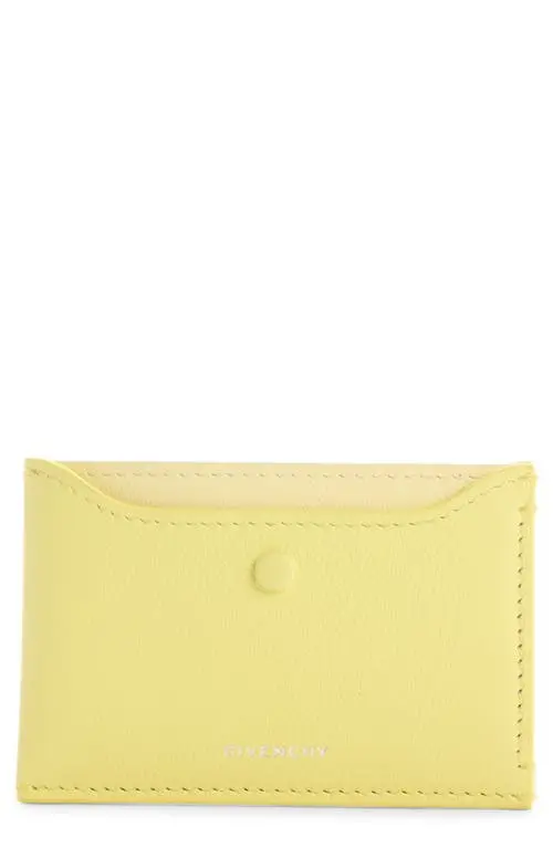 Givenchy Day Grained Leather Card Case - 725-acid Yellow